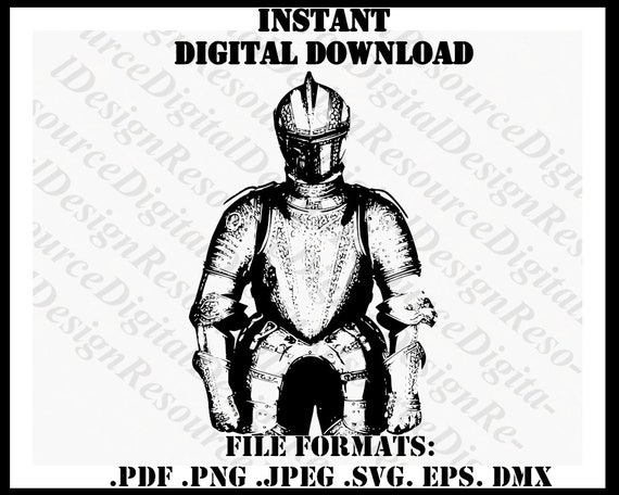 Plate Mail Armor SVG Mediaeval Knight Svg Graphic Design | Etsy