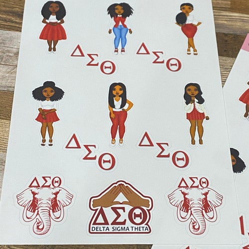Delta Sigma Theta Decal Vinyl Window Bumper Sorority Greek - Etsy