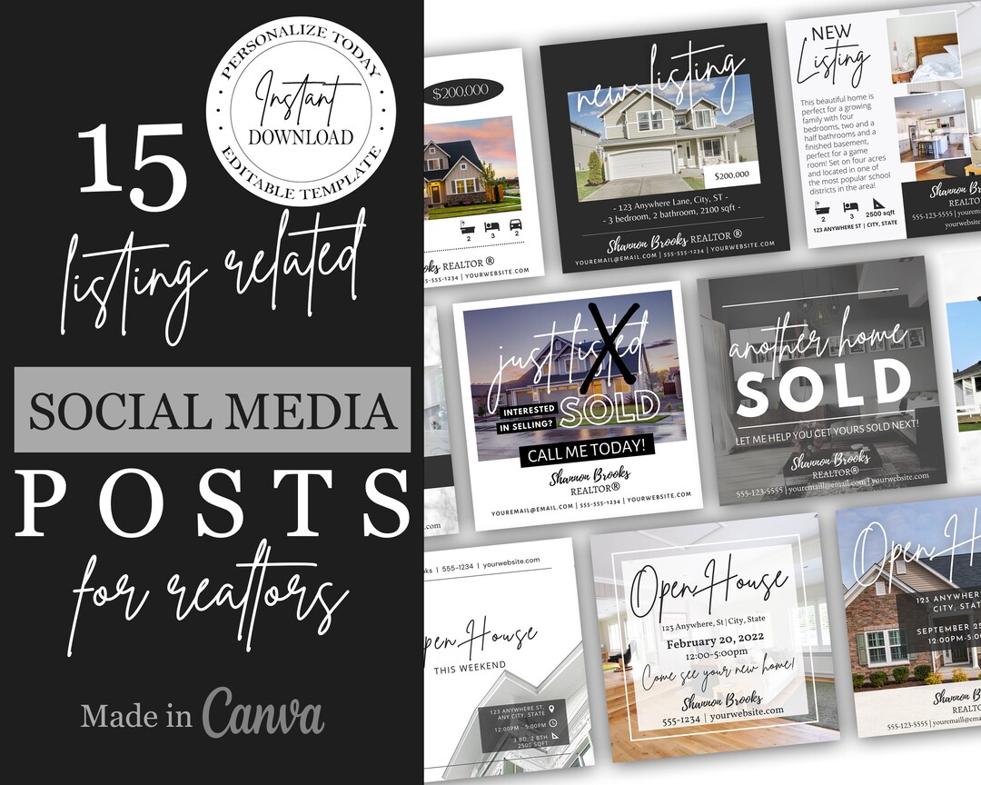15 Real Estate Social Media Posts, Listing Related Instagram Posts for ...