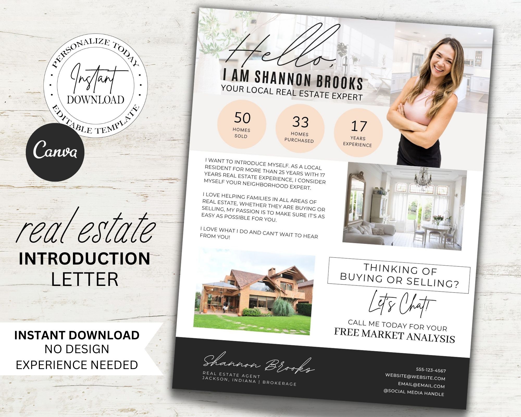 Real Estate Introduction Flyer, Real Estate Mailer, New Agent Intro ...