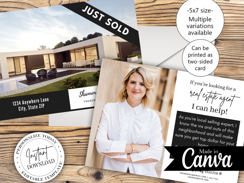 Real Estate Postcards, Just Sold Postcards, Realtor Marketing Postcards ...