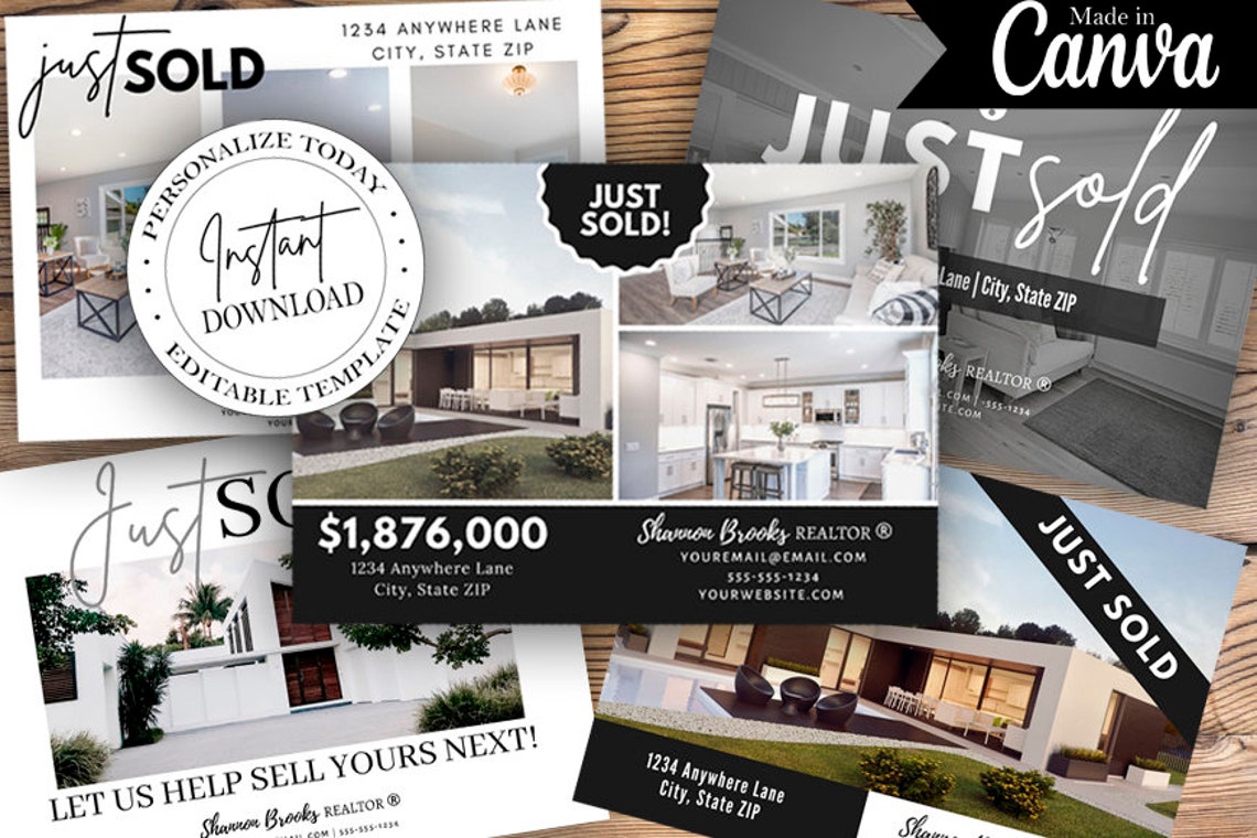 Real Estate Postcards, Just Sold Postcards, Realtor Marketing Postcards ...