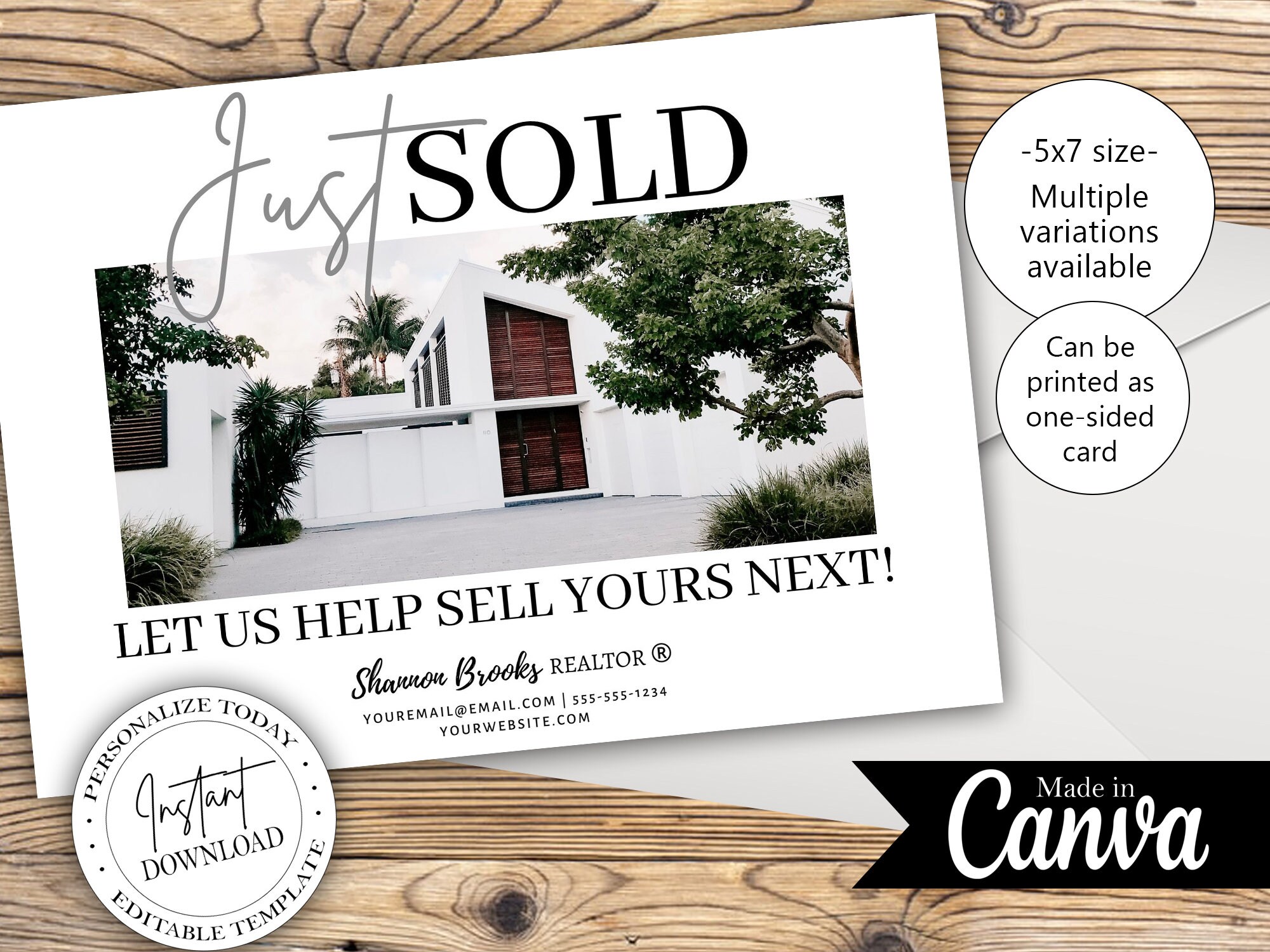Real Estate Postcards, Just Sold Postcards, Realtor Marketing Postcards ...