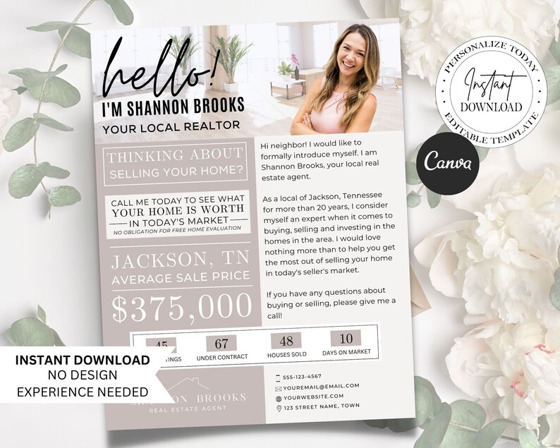 Editable Real Estate Marketing Flyers, Real Estate Agent Marketing ...