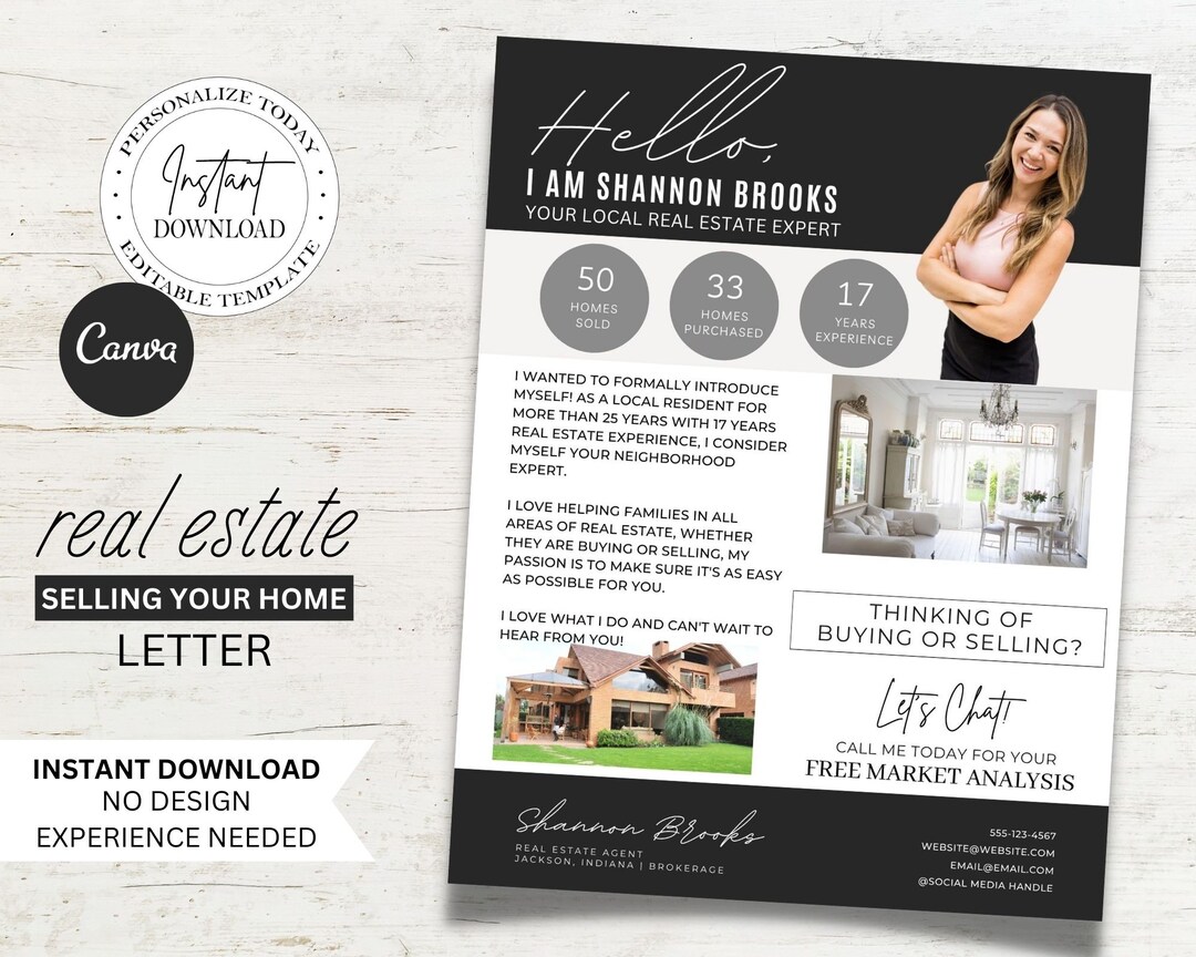 Real Estate Marketing Flyer, Real Estate Agent Mailer, Realtor Farming ...