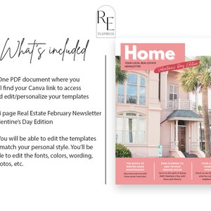 Real Estate February Newsletter, Real Estate Valentine's Day Printable ...