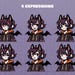Bat Girl Pngtuber Model - Animated Giftuber - Digital Avatar - Perfect ...