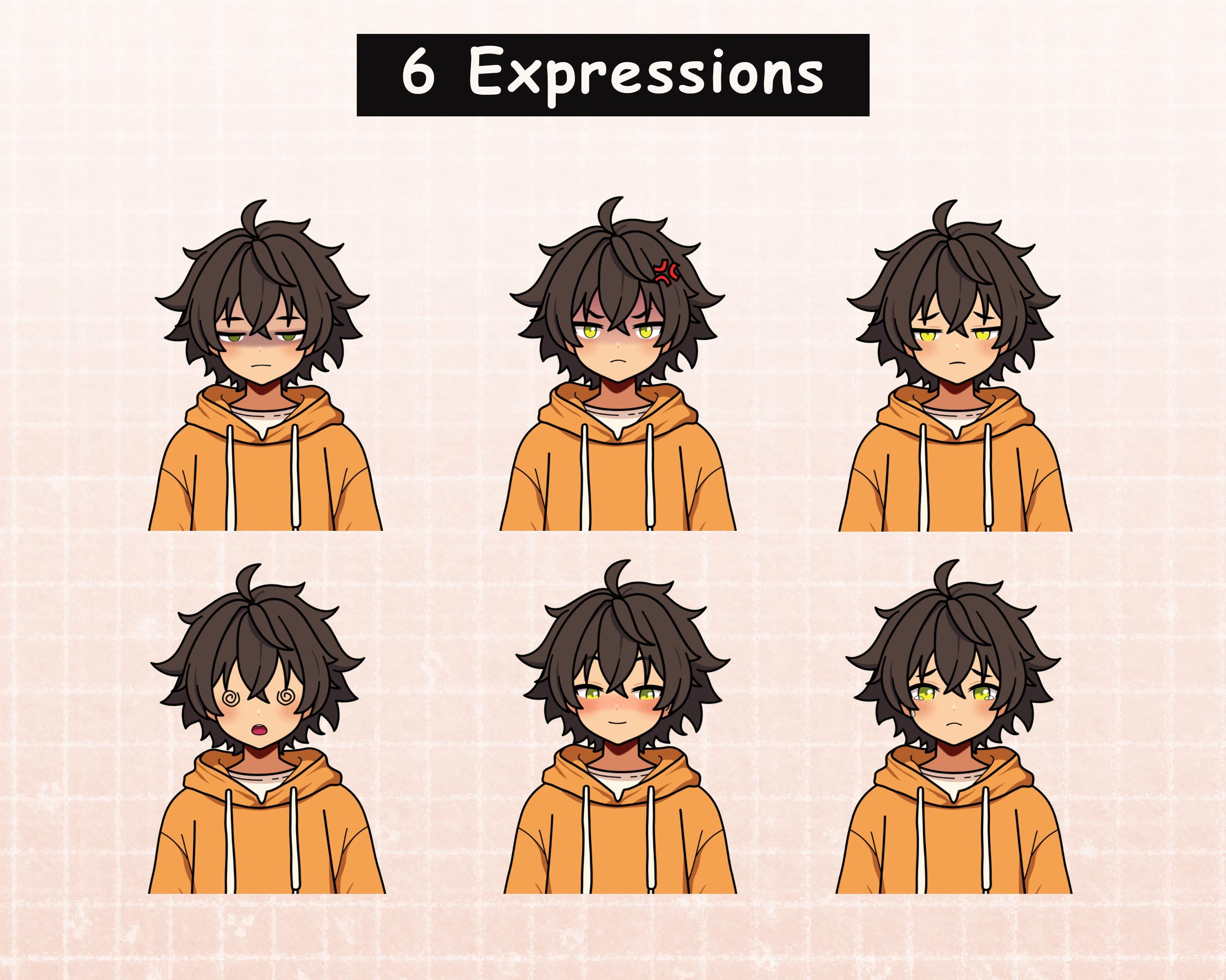 Cute Boy Vtuber Model - Full Body Rigged - Premade Live2d Avatar ...