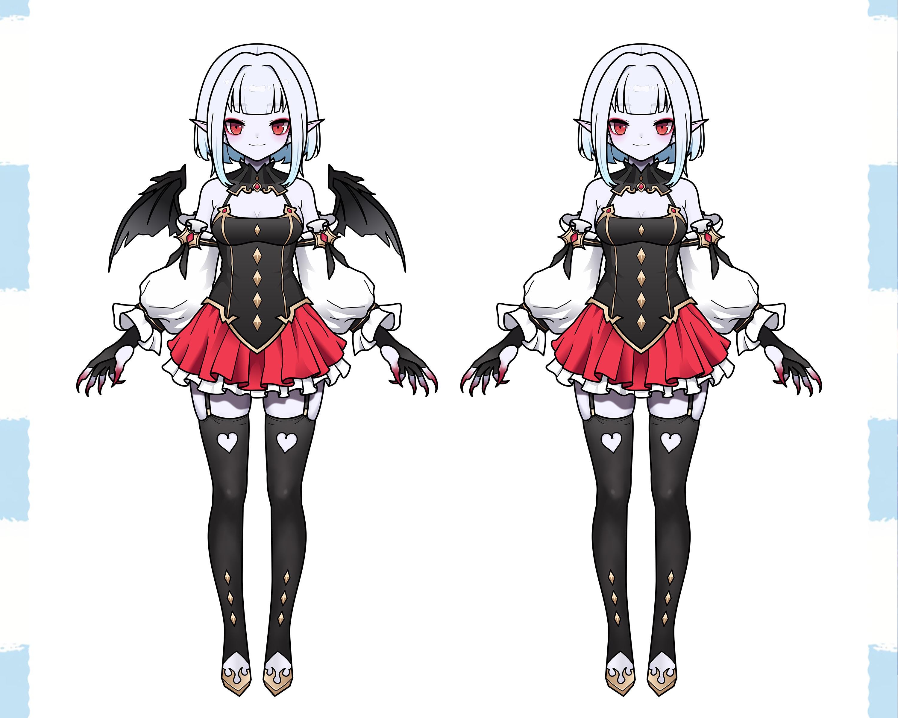Vampire Girl Vtuber Model: Premade Live2d Avatar (moc3 File) - Etsy