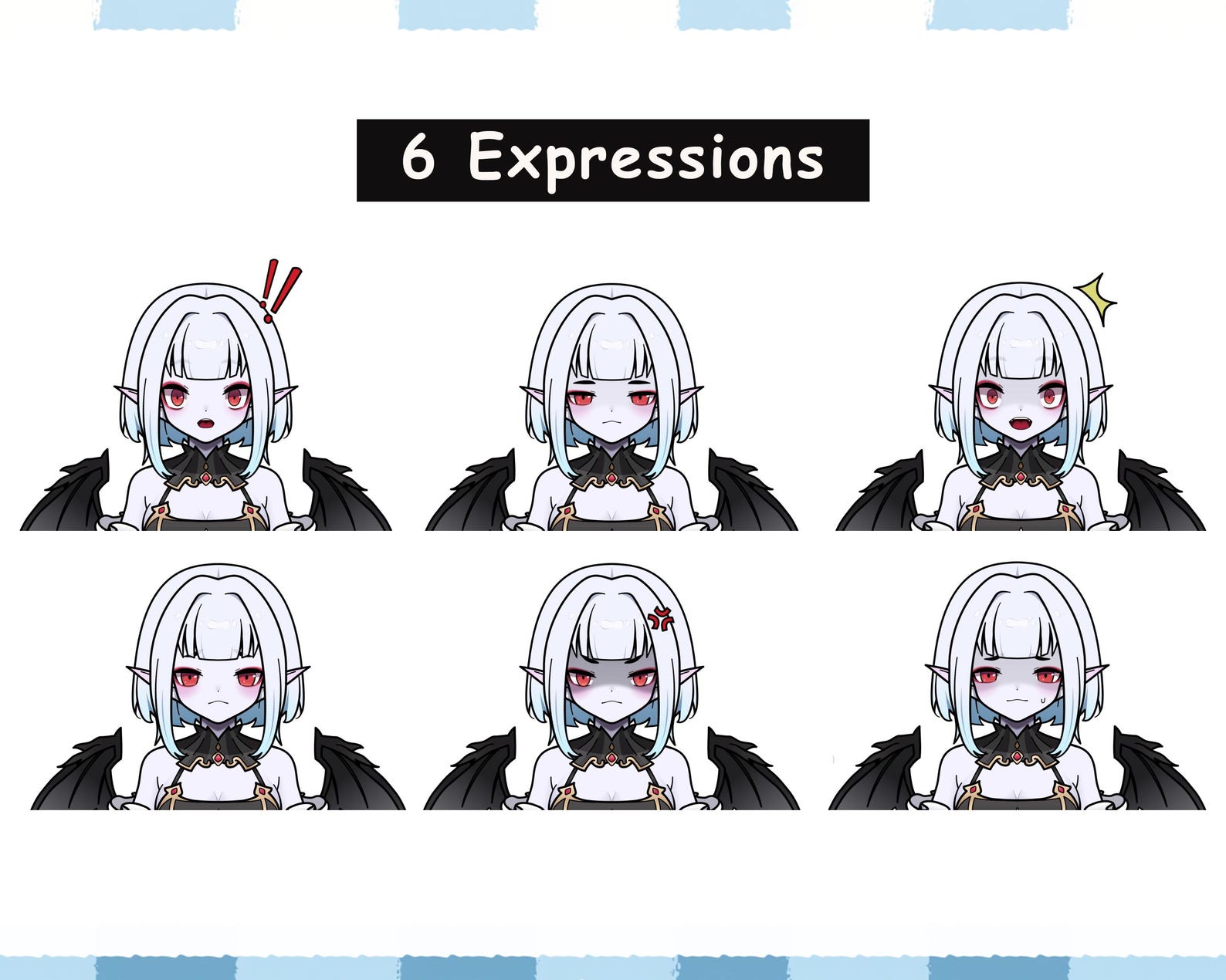 Vampire Girl Vtuber Model: Premade Live2d Avatar (moc3 File) - Etsy
