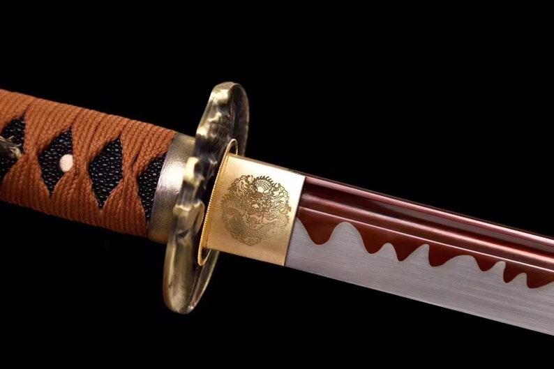 Hand-forged Japanese Samurai Straight Sword Quan Tang High | Etsy