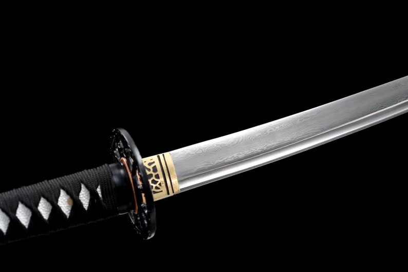 Reverse Blade Japanese Samurai Sword Full Tang Katana Blue | Etsy