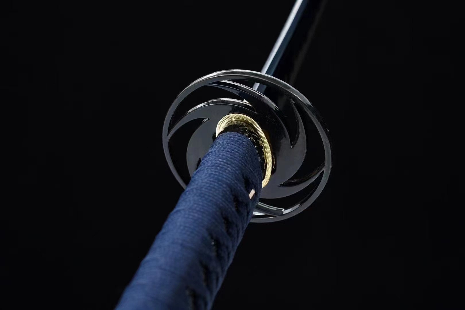 All Tang Japanese Katana Hand Forged Katana High Manganese Steel Blue ...