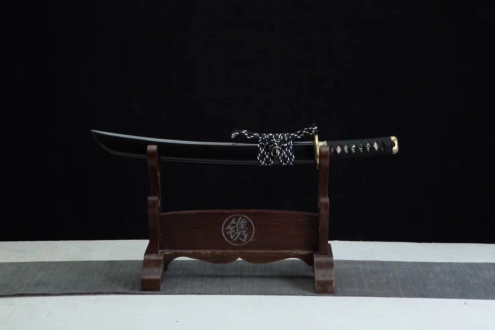 Hand-forged Short Samurai Sword Wakizashi Katana Sword T10 Steel Clay ...