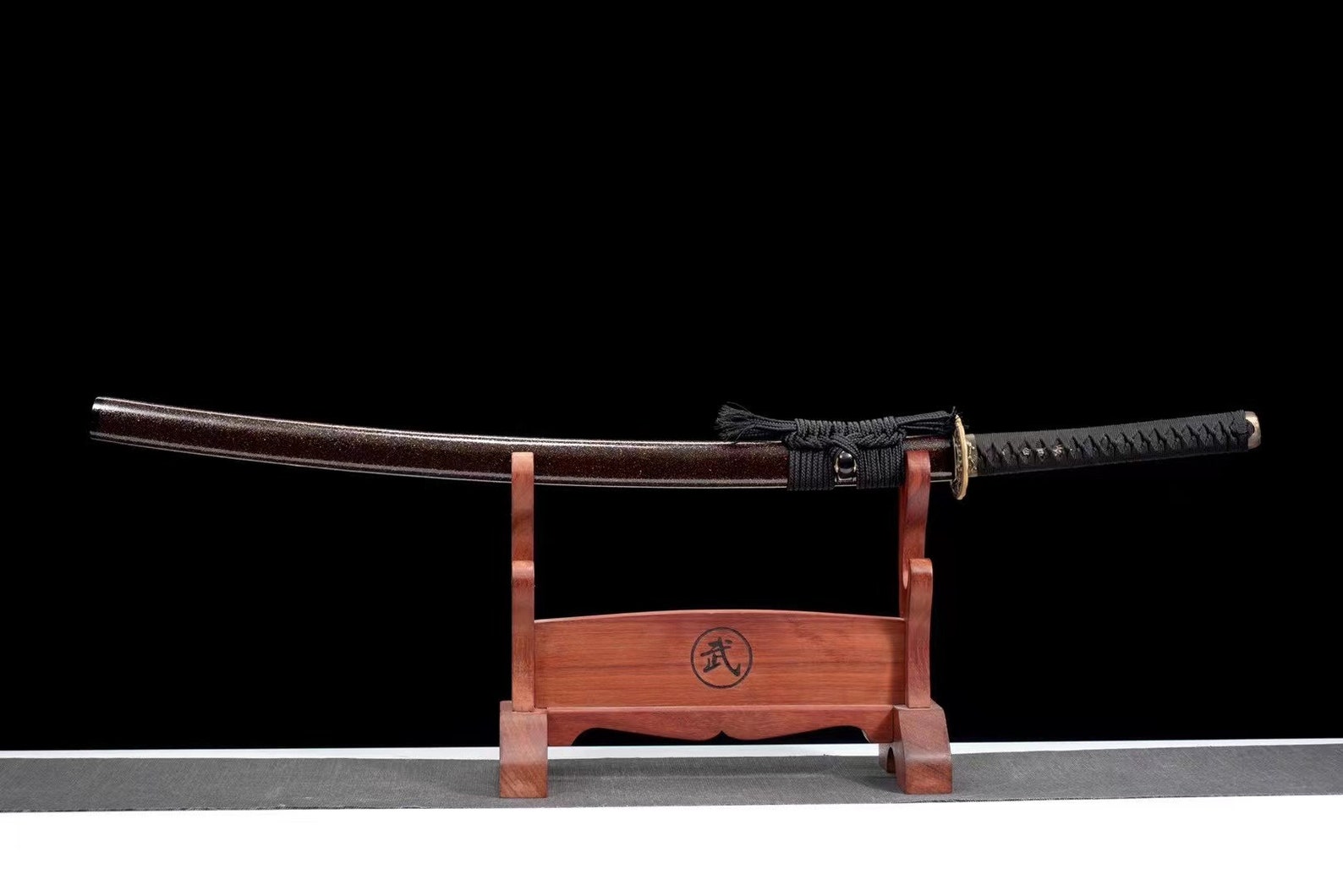 Japanese Samurai Sword All-tang Katana 1060 Steel Hair Red Blade ...