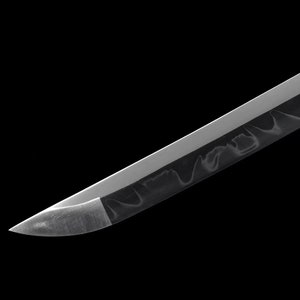 Hand-forged Japanese Samurai Sword Damascus Steel Clay-tempered All ...