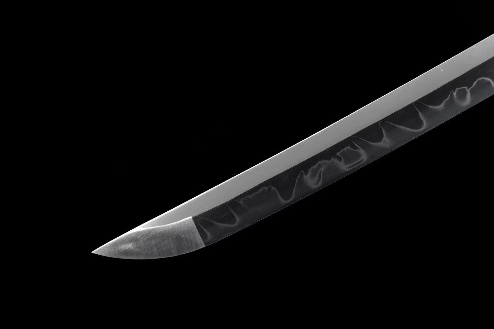 Hand-forged Japanese Samurai Sword Damascus Steel Clay-tempered All ...