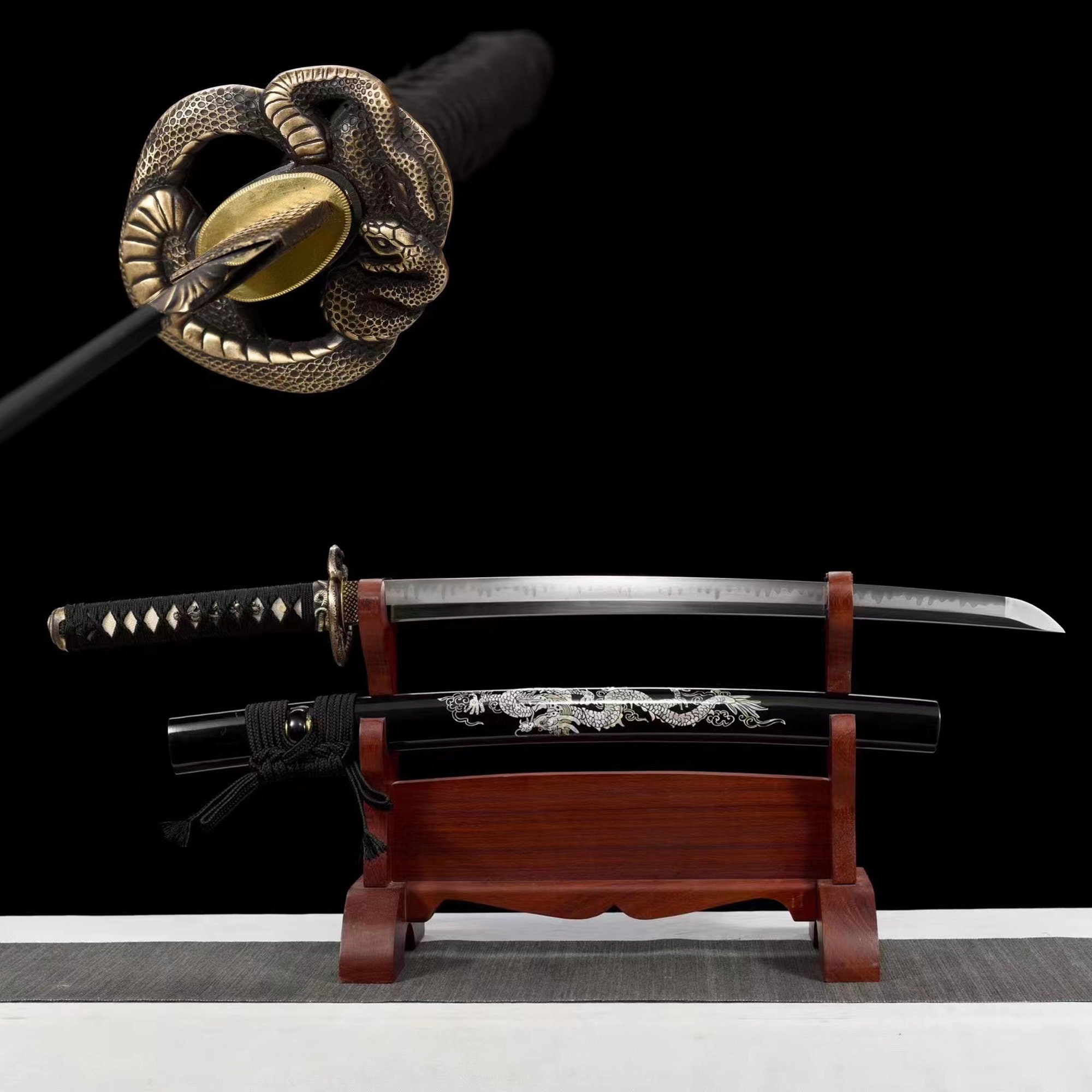 Quan Tang Japanese Samurai Sword Medium Size T10 Steel - Etsy