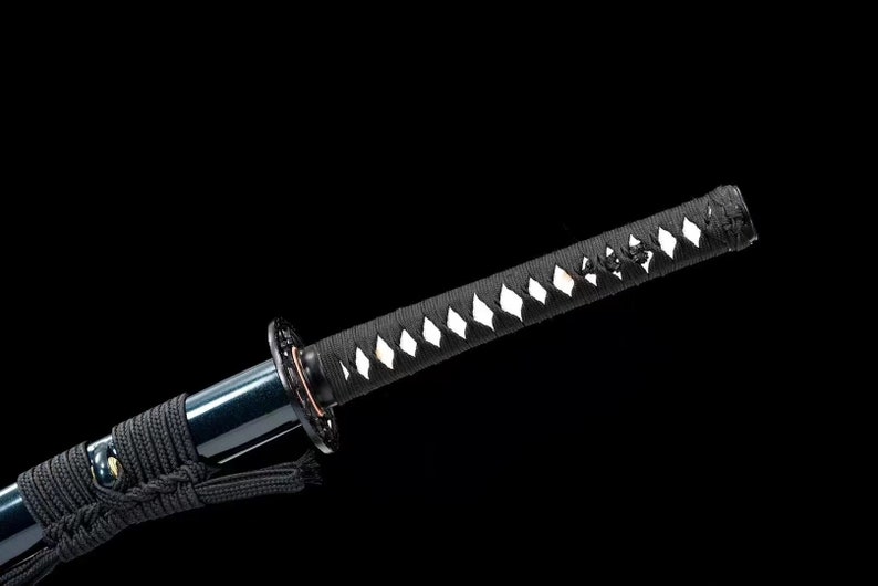 Reverse Blade Japanese Samurai Sword Full Tang Katana Blue | Etsy