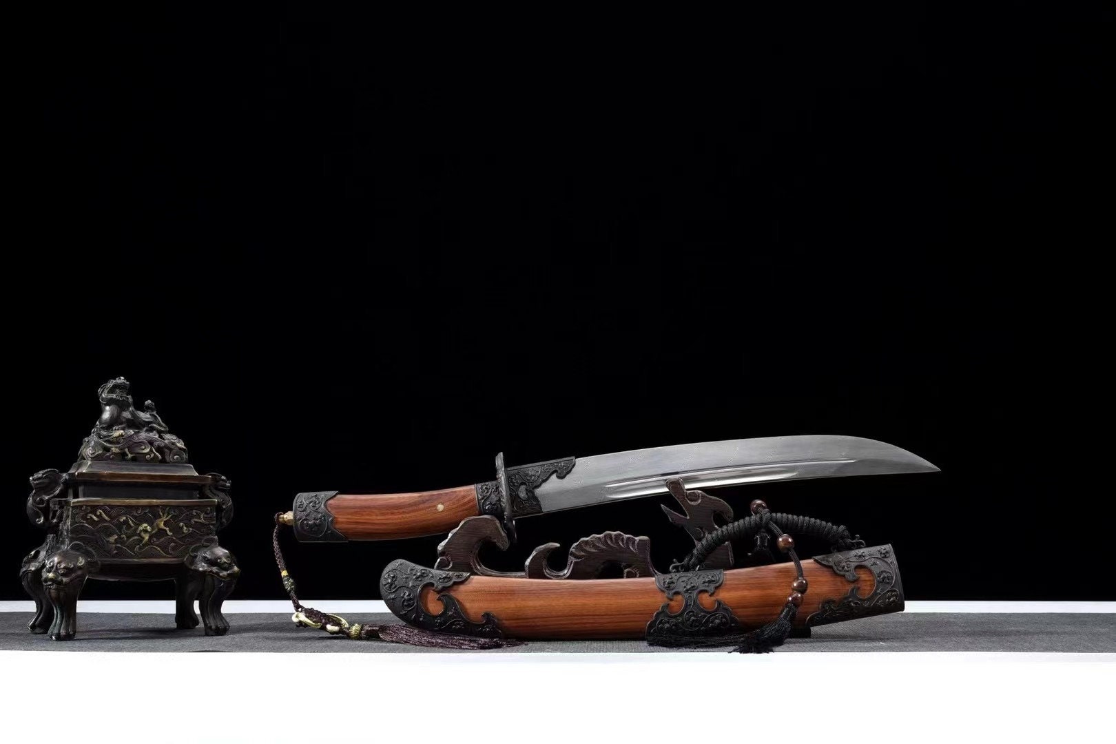 Japanese Katana Short Samurai Sword Quan Tang Damascus Steel - Etsy