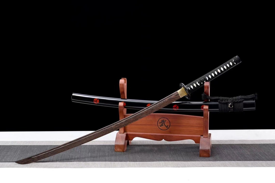 Hand-forged Japanese Samurai Anime Wooden Knife Katana | Etsy