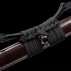 Japanese Samurai Sword All-tang Katana 1060 Steel Hair Red Blade ...