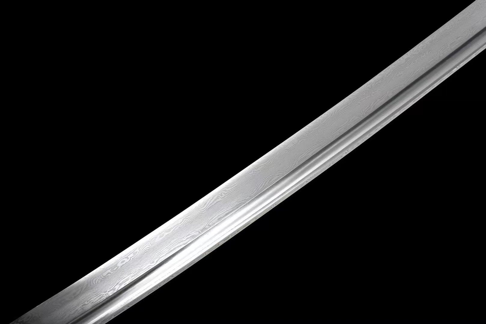 Reverse Blade Japanese Samurai Sword Full Tang Katana Blue Scabbard ...