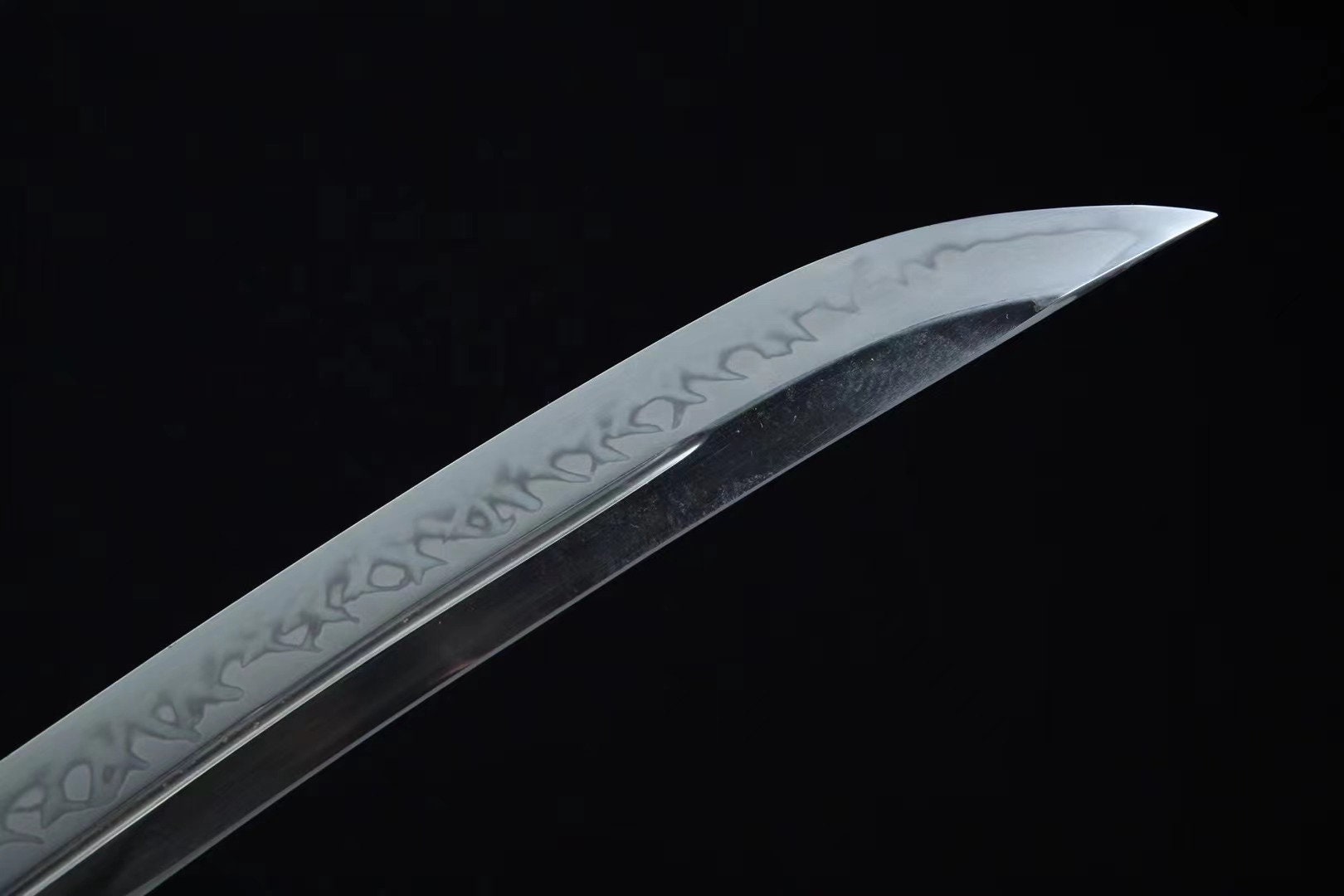 Hand-forged Short Samurai Sword Wakizashi Katana Sword T10 Steel Clay ...