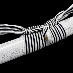 Hand Forged Japanese Sword Full Tangatana 1045 Steel Katana White Knife ...
