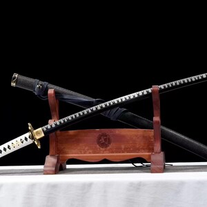 Full Tang Japanese Samurai Sword Anime Katana Swords Cosplay Sword 1060 ...