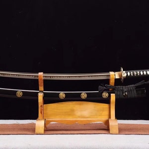 Hand-forged Japanese Sword Full Tang Katana 1060 Steel Samurai Sword ...