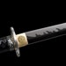 Medium Katana Straight Blade Japanese Samurai Swords Black Katana Sword ...