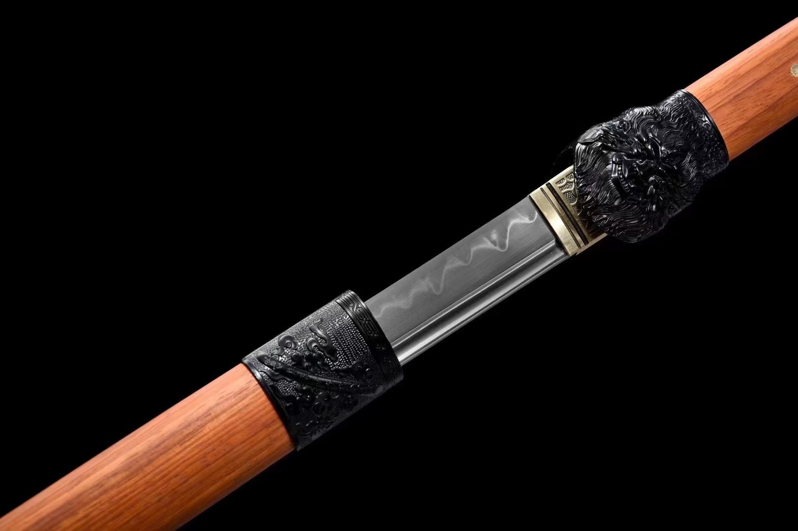 Quan Tang Samurai Straight Sword Hand-forged Samurai Sword T10 Steel ...