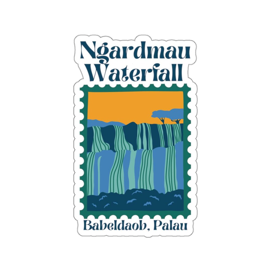 Ngardmau Waterfall Palau Sticker - Etsy