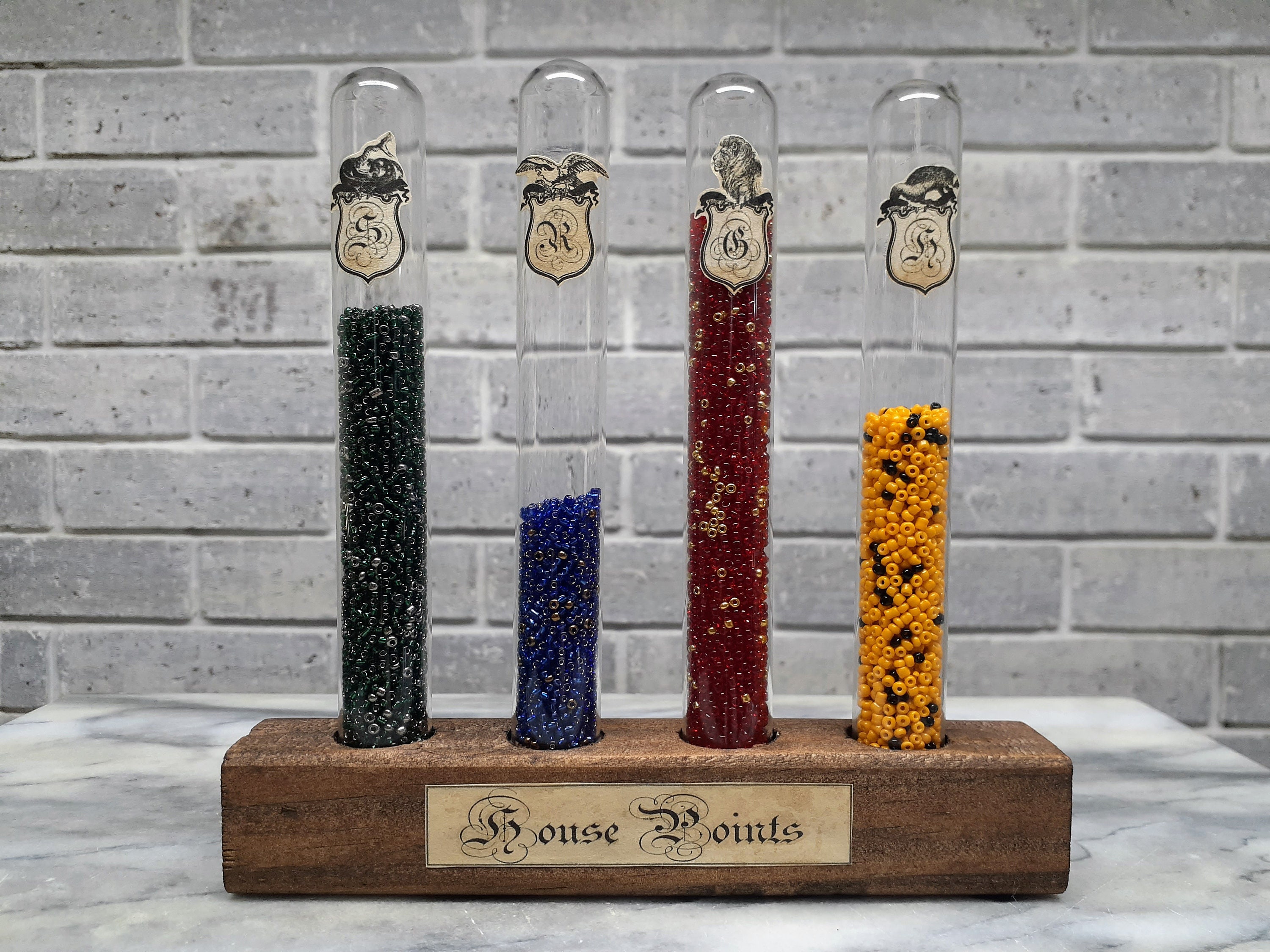 House Points Glass Wizard School Replica Customizable - Etsy