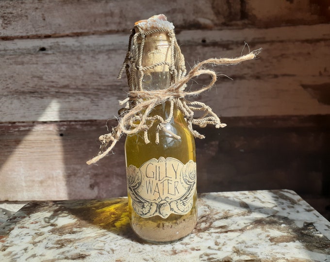 Gilly Water | Magical Gillywater Herbology Potion Bottle | Glass ...