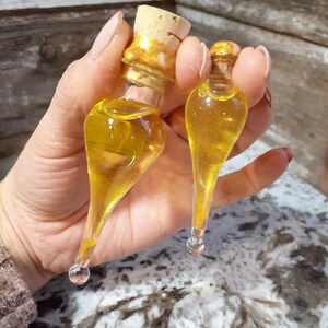 Felix Felicis Potion Liquid Luck Glass Vial | Glass Teardrop Felix ...