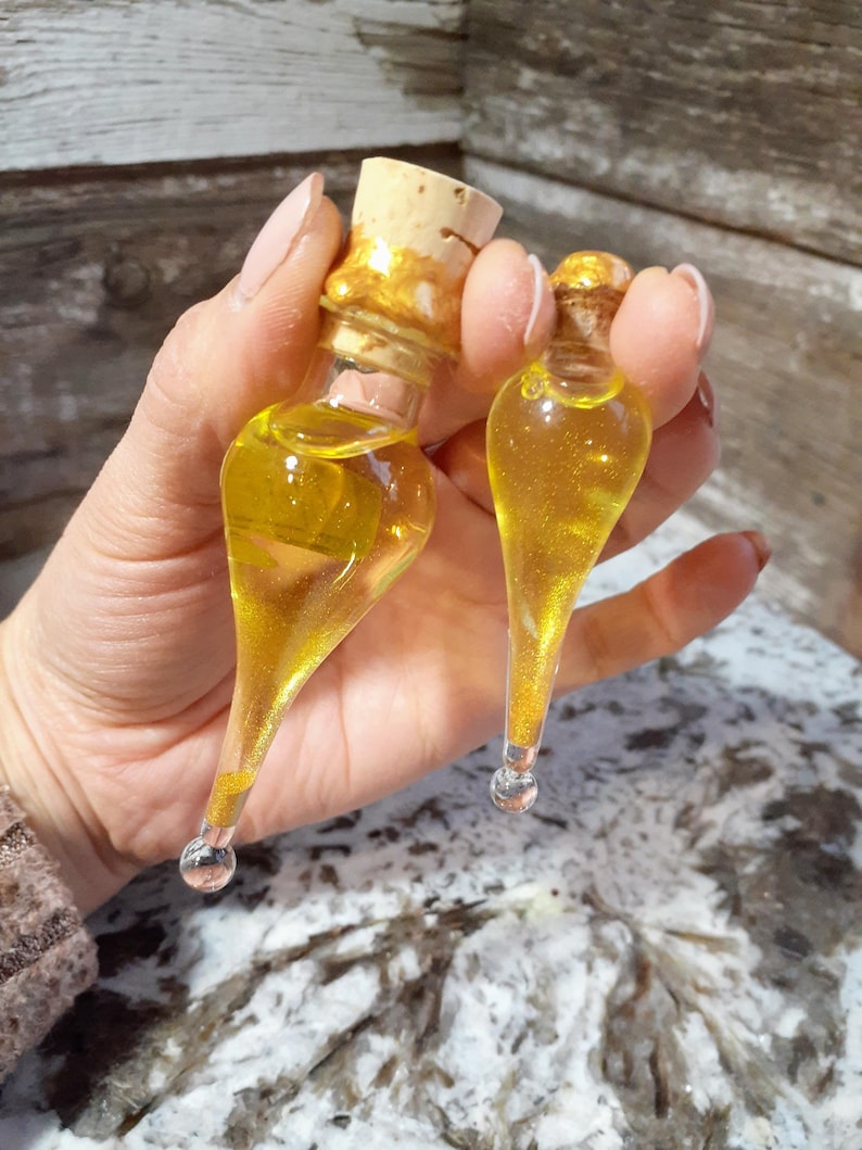 Felix Felicis Potion Liquid Luck Glass Vial | Glass Teardrop Felix ...