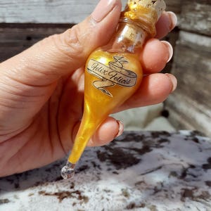 Felix Felicis Potion Liquid Luck Glass Vial | Glass Teardrop Felix ...