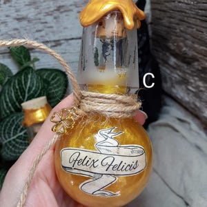 Felix Felicis One of A Kind | Liquid Luck Potion Bottles | Color ...