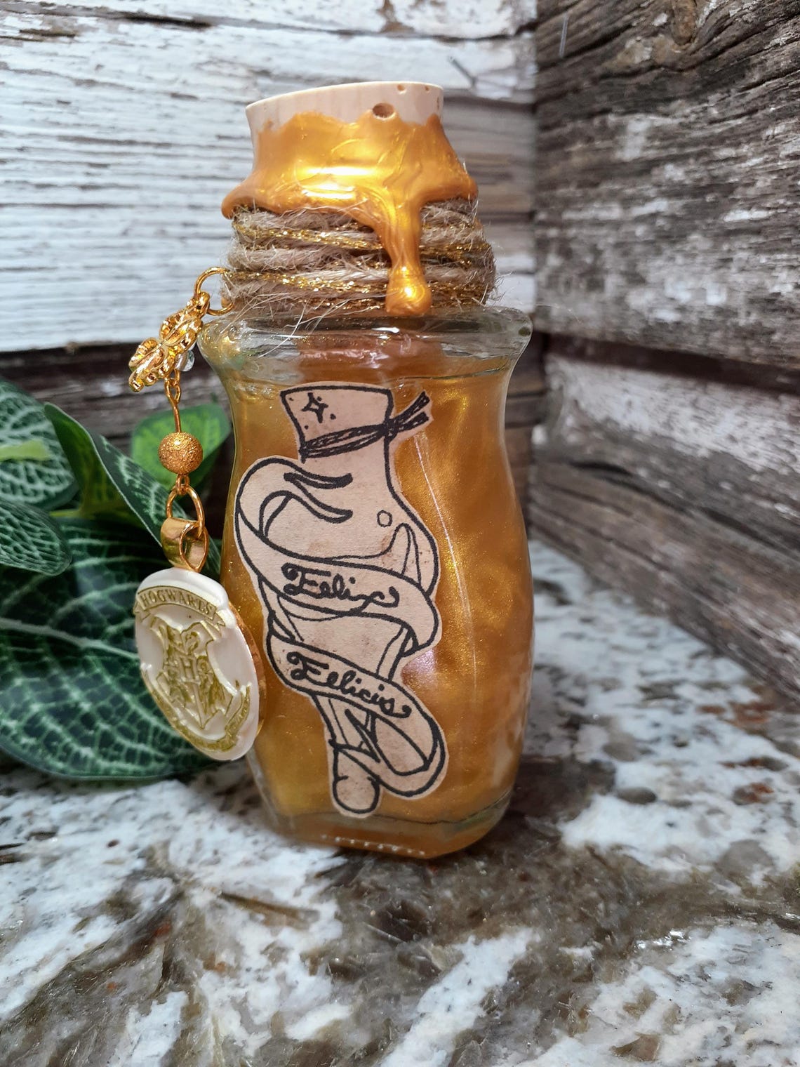 Felix Felicis Liquid Luck Glass Potion Bottle | Magical Color Changing ...