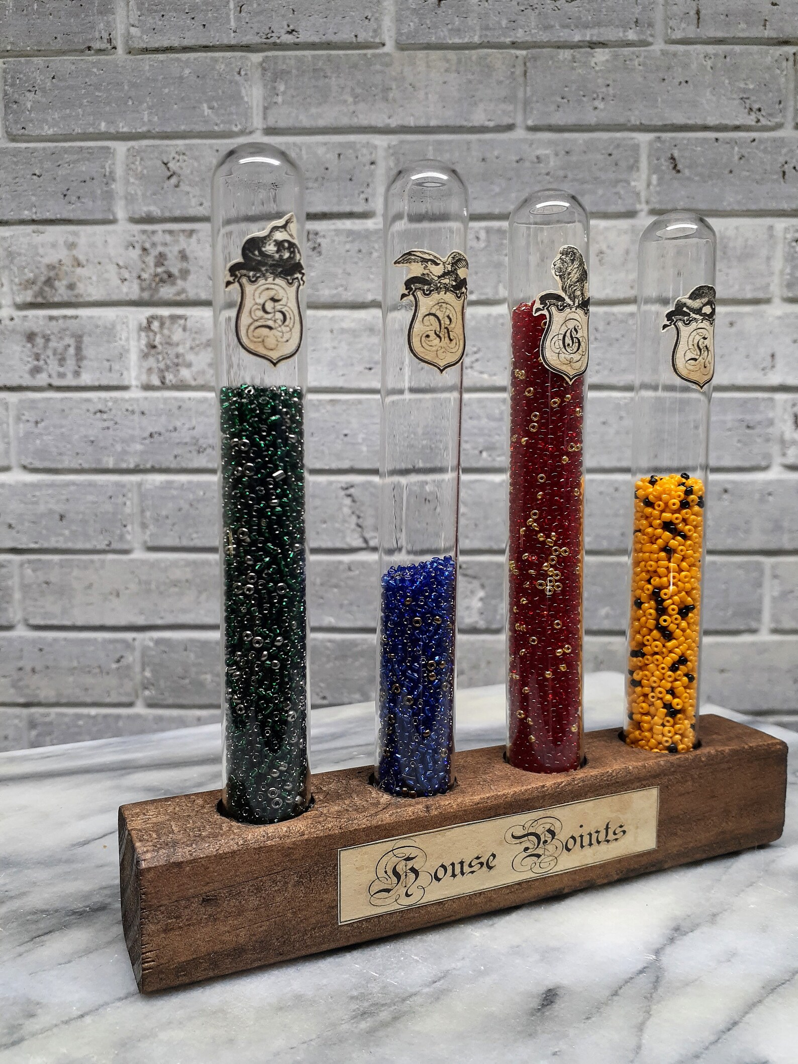 House Points Glass Wizard School Replica Customizable - Etsy