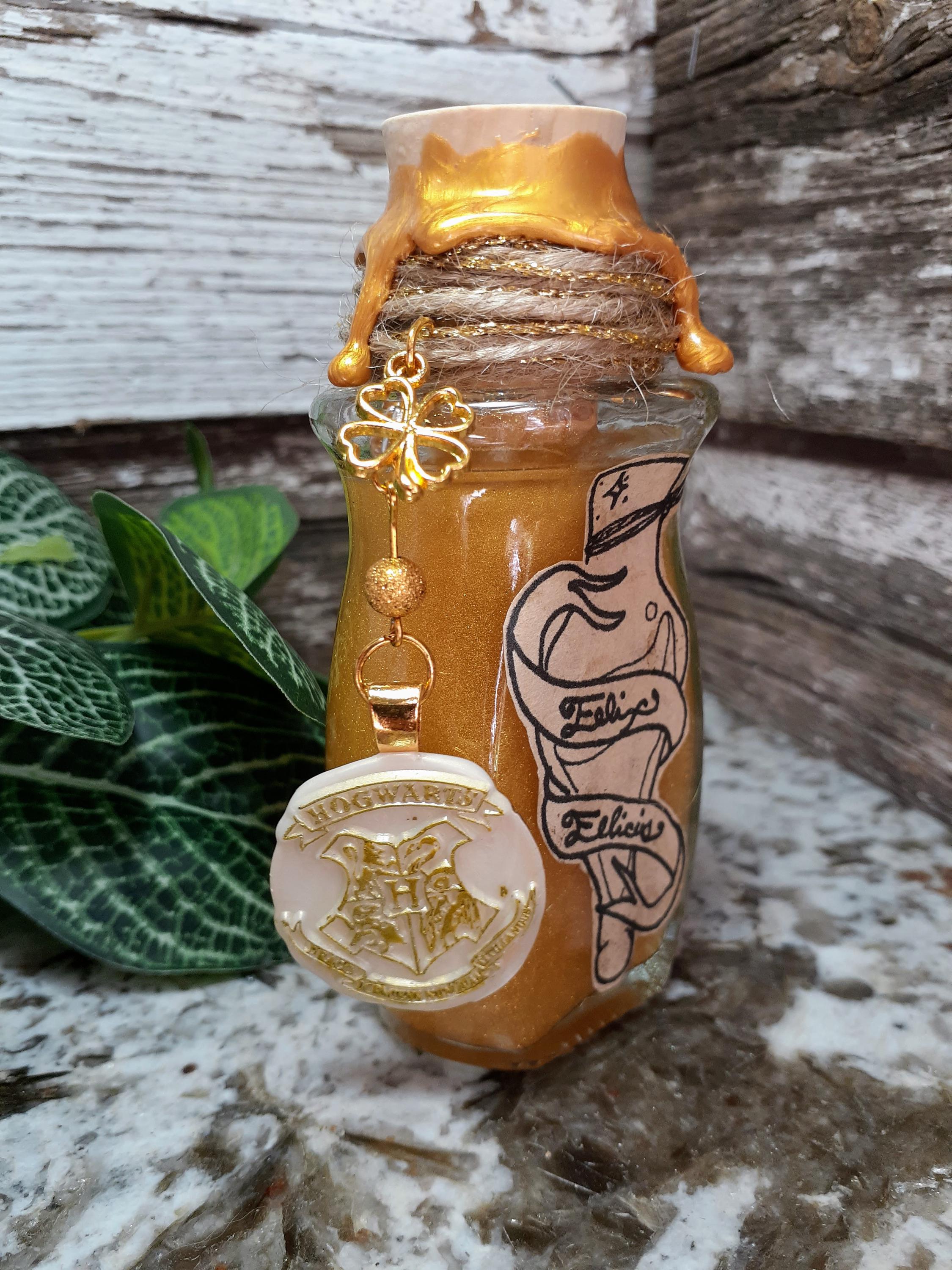 Felix Felicis Liquid Luck Glass Potion Bottle | Magical Color Changing ...
