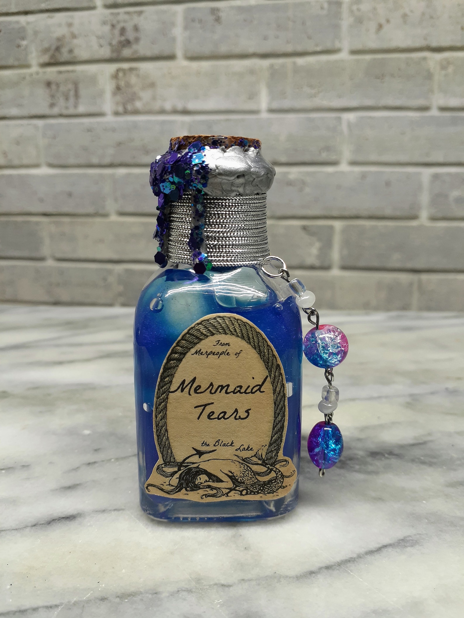 Mermaid Tears Magical Color Changing Glass Potion Apothecary - Etsy