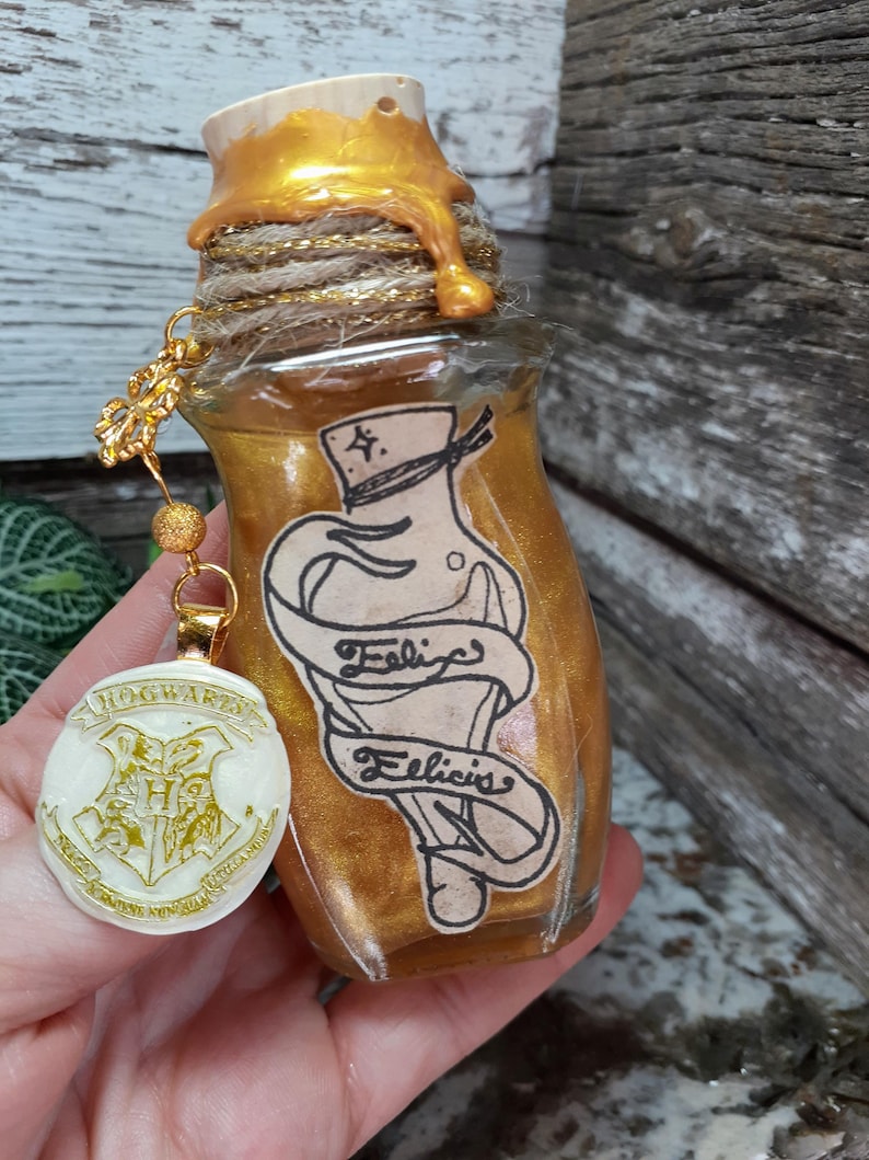 Felix Felicis Liquid Luck Glass Potion Bottle | Magical Color Changing ...