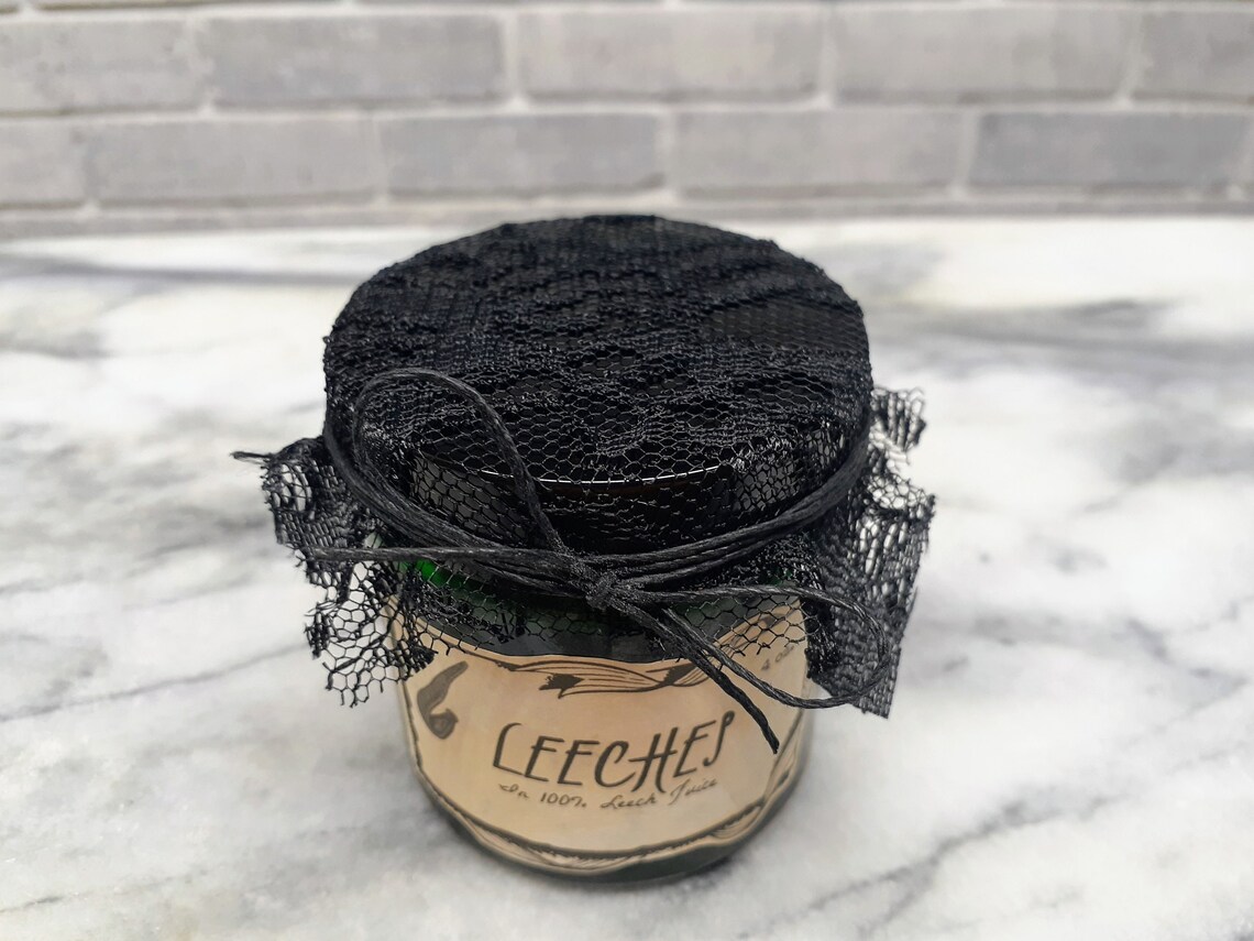 Leeches Magical Potion Ingredient Jar Glass Sample - Etsy