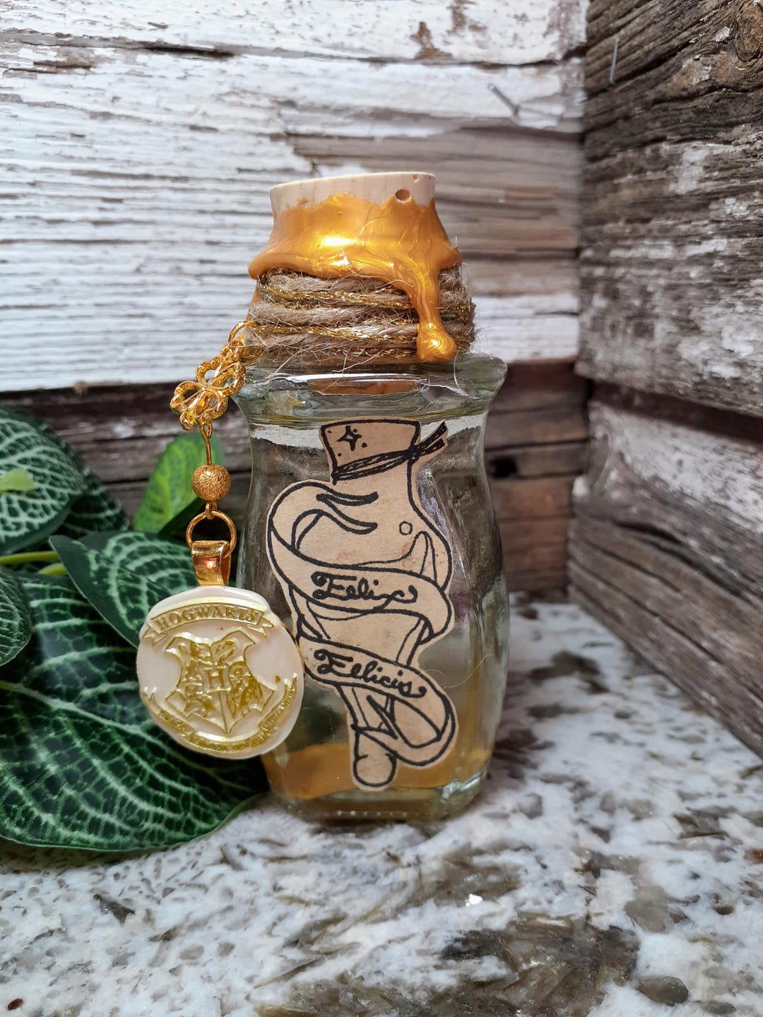 Felix Felicis Liquid Luck Glass Potion Bottle | Magical Color Changing ...