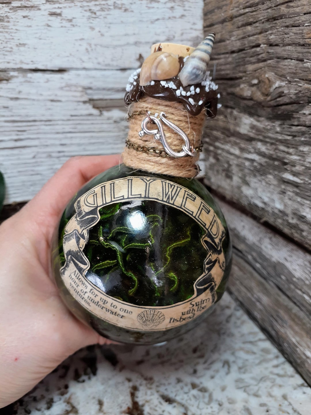Gillyweed Herbology Potion Bottle | Glass Magic Potion | Color Changing ...