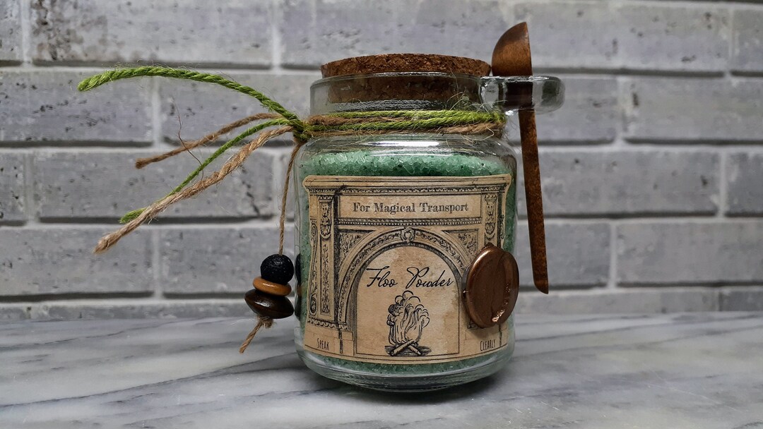 Floo-powder Magical Transportation Potion Glass Apothecary - Etsy