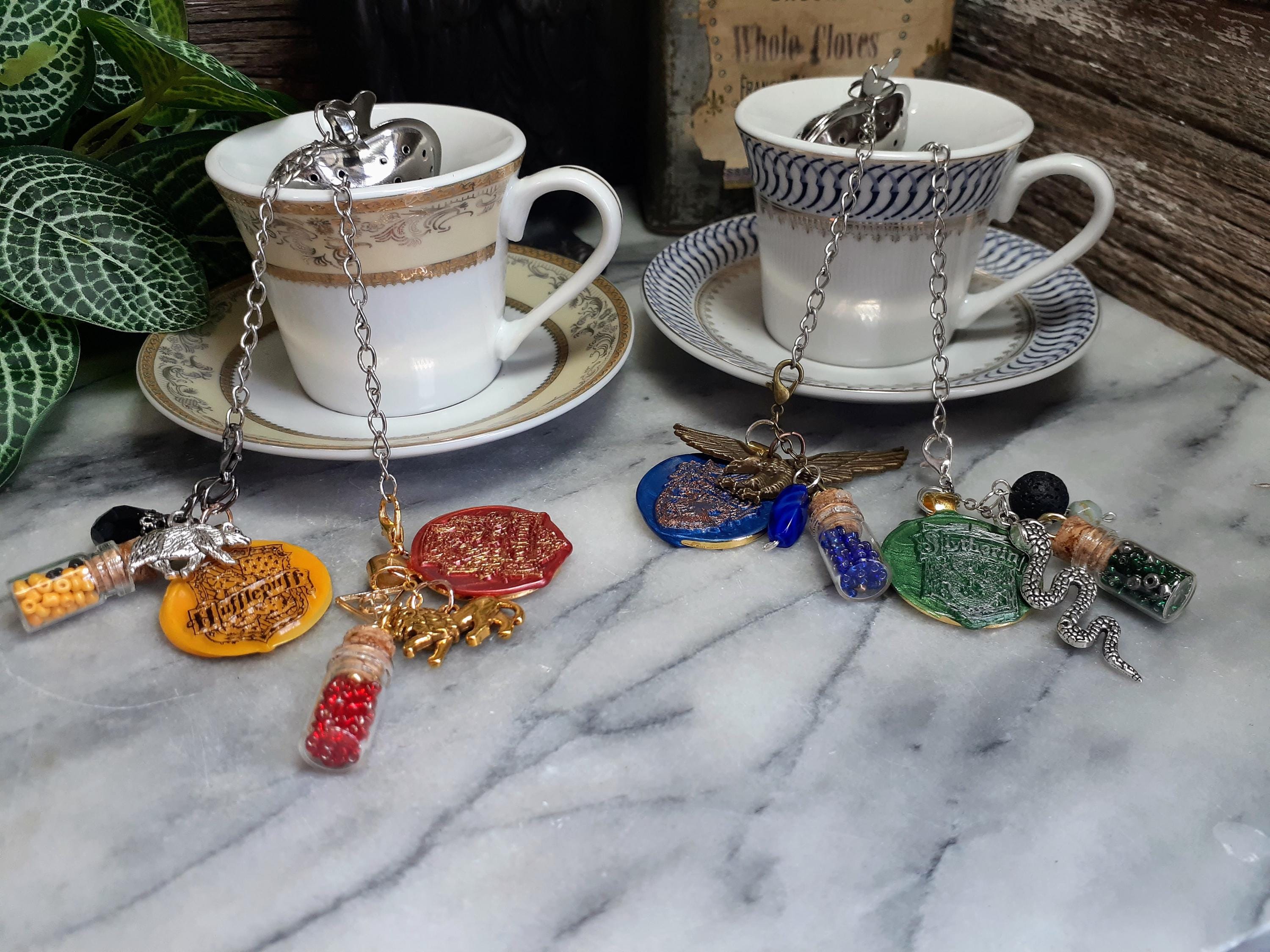 Magical Tea Strainer With Cup & Saucer | Wizard House Stainless Steel ...